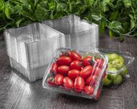 China lightweight produce packaging moisture permeability compression resistant container  reusable optional clamshell spill‑proof hinged box for sale