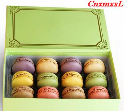 China transparent macaron case macaron blister packaging disposable macaron box bakery macaron container macaron storage box macaron carry box for sale