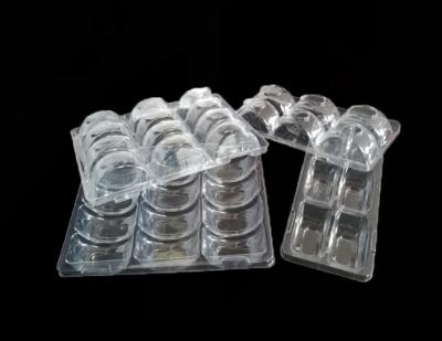 China macaron carry box confectionery plastic box cookie clamshell box dessert clamshell container  6 cavities macaron box 6 cell macaron tray for sale