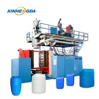 China Heavy Duty Extrusion Injection Blow Molding Machine For 200L Plastic Chemical Storage Drums for sale