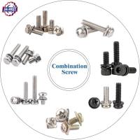 China Pan Head Dacromet Black Oxide Three Triple Combination Bolt Screw Assembly for sale