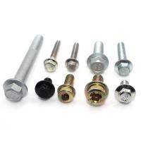 China Grade 5 Hex Flange Bolt M10x1.25 12mm x 1.75 x 40mm Carbon Steel Stainless Steel Brass OEM Custom for sale