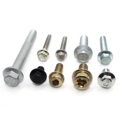 China Grade 5 Hex Flange Bolt M10x1.25 12mm x 1.75 x 40mm Carbon Steel Stainless Steel Brass OEM Custom for sale