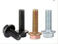 China Grade 5 Hex Flange Bolt M10x1.25 12mm x 1.75 x 40mm Carbon Steel Stainless Steel Brass OEM Custom for sale