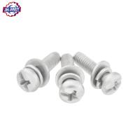 China Pan Head Dacromet Black Oxide Three Triple Combination Bolt Screw Assembly for sale
