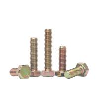 China DIN933 Hex Bolts and Nuts Grade 8.8 10.9 Zinc Plated Galvanized SUS304 25mm 45mm 60mm for sale