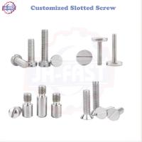 China Custom Slotted Shoulder Machine Screws Brass Carbon Stainless Steel M3-M12 Metric Inch for sale