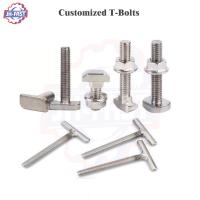 China DIN Standard Galvanized Zinc T-Head Bolt M6 M8 M10 M12 for Solar Panel Mounting for sale