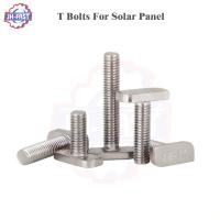 China DIN Standard Galvanized Zinc T-Head Bolt M6 M8 M10 M12 for Solar Panel Mounting for sale