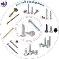 China Custom Carbon Stainless Steel Self Tapping Screws M2.5 Black Torx Flat Tail for sale