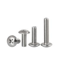 China Stainless Steel M3 M4 M5 M6 M8 Phillips Mushroom Truss Head Screws DIN Standard for sale