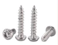 China Custom Carbon Stainless Steel Self Tapping Screws M2.5 Black Torx Flat Tail for sale