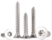 China Custom Carbon Stainless Steel Self Tapping Screws M2.5 Black Torx Flat Tail for sale