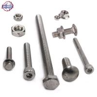 China DIN603 Stainless Steel 304 316 Extra Long Large Head Carriage Bolts and Nuts for sale