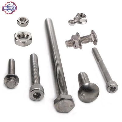 China DIN603 Stainless Steel 304 316 Extra Long Large Head Carriage Bolts and Nuts for sale