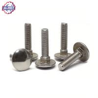 China DIN603 Stainless Steel 304 316 Extra Long Large Head Carriage Bolts and Nuts for sale