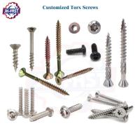 China Zinc Aluminum Coated Torx Thread Forming Screws for Plastic Flat Truss Pan Head 8mm for sale