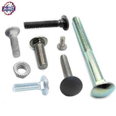 China M4 M5 M6 M10 M12 Carriage Bolts Square Neck Round Cup Head Steel Stainless Steel for sale