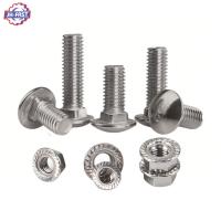 China M4 M5 M6 M10 M12 Carriage Bolts Square Neck Round Cup Head Steel Stainless Steel for sale
