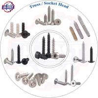 China Black Round Head Self-Tapping Screw with Hex Socket Drive Metric Stainless Steel for sale