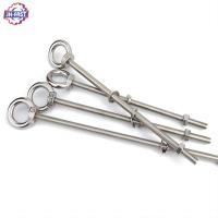 China DIN 580 Grade 8 Carbon Steel Eye Bolt 35mm Length Fully Threaded Black Galvanized for sale