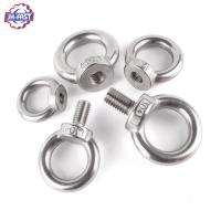 China DIN 580 Grade 8 Carbon Steel Eye Bolt 35mm Length Fully Threaded Black Galvanized for sale