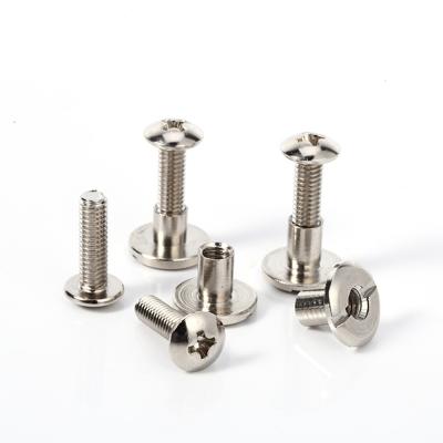China ISO9001 Mini Chicago Screws M4 M6 M8 Flat Round Slotted Blind Head Male Female Metric for sale