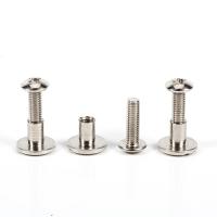 China ISO9001 Mini Chicago Screws M4 M6 M8 Flat Round Slotted Blind Head Male Female Metric for sale
