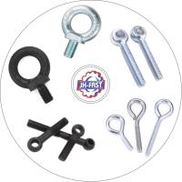 China Custom Grade 8.8 M12 35mm Large Eye Bolt Carbon Steel Heavy Duty Lifting Fastener for sale