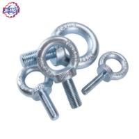 China Custom Grade 8.8 M12 35mm Large Eye Bolt Carbon Steel Heavy Duty Lifting Fastener for sale