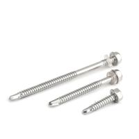 China DIN Standard Hex Flange Self-Drilling Screw with EPDM Washer Metric Steel Black Zinc for sale