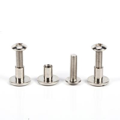 China Brass Chicago Screw Binding Post 2mm 4mm 5mm Male Female for Leather Account Book for sale