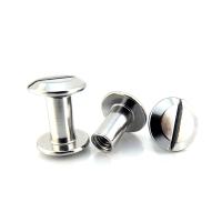 China Brass Chicago Screw Binding Post 2mm 4mm 5mm Male Female for Leather Account Book for sale
