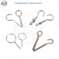 China Salt Spray Test Self Tapping Wood Screws Eye Hook Metal Screws for Customized Hanging DIN Standard for sale