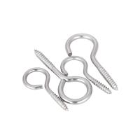 China Salt Spray Test Self Tapping Wood Screws Eye Hook Metal Screws for Customized Hanging DIN Standard for sale