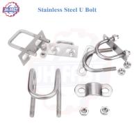 China Passivation Finish Square U-Bolt SS304 SS316 M10 M12 6mm 8mm x 178mm for sale