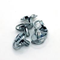 China Custom Design Zinc Plated D Ring Buckle Screw for Tactical Gear DIN Standard Steel for sale