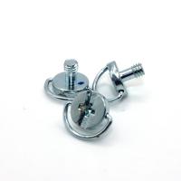 China Custom Design Zinc Plated D Ring Buckle Screw for Tactical Gear DIN Standard Steel for sale