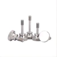 China Zinc Aluminum Coated Machine Thumb Screw Slotted Flat Knurled Head M3 M4 M5 M6 M8 for sale