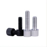 China Zinc Aluminum Coated Machine Thumb Screw Slotted Flat Knurled Head M3 M4 M5 M6 M8 for sale