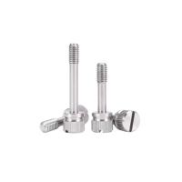 China Zinc Aluminum Coated Machine Thumb Screw Slotted Flat Knurled Head M3 M4 M5 M6 M8 for sale