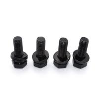 China Carbon Steel Black Oxide Hex Bolts Washer Assemblies Spring Lock ISO9001 for sale
