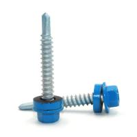 China OEM Customized Metal Galvanized Hexagonal Hex Head Self Drilling Screw for Roofing for sale