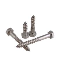 China Zinc Plated Grade 4.8 8.8 Galvanized Hexagon Head Coach Lag Screw DIN571 Wood Screw for sale