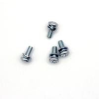China Steel Hex Head Machine Screws Cross Recess Drive M4x10 Metric Zinc Plated for sale