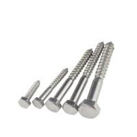 China Zinc Plated Grade 4.8 8.8 Galvanized Hexagon Head Coach Lag Screw DIN571 Wood Screw for sale