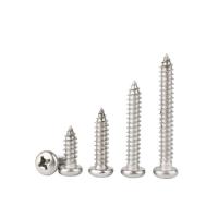 China Galvanized 304 Stainless Steel Pan Head Self Tapping Screws DIN 7981 Plain Finish for sale