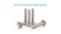 China Galvanized 304 Stainless Steel Pan Head Self Tapping Screws DIN 7981 Plain Finish for sale