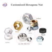 China DIN 934 Hex Nuts Stainless Steel 304 316 A2-70 M4 to M24 for Mining Industrial Use for sale
