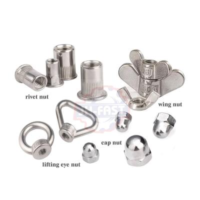 China M3 to M10 Brass Butterfly Wing Nuts Flat Head Rivet Nuts 100% Inspection for sale